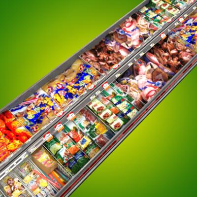 3D Models - Grocery - Freezers - Open Top