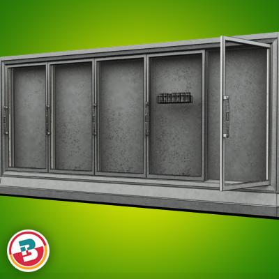 3D Models - Grocery - Freezer Wall