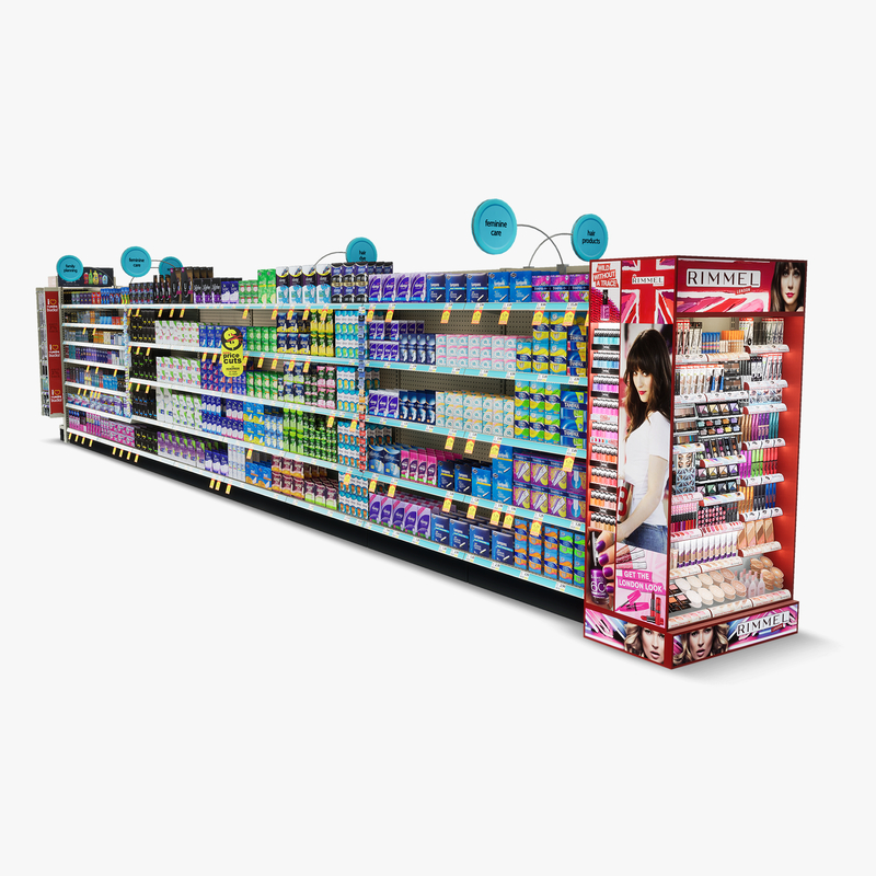 3D Models - Retail Aisle 01 - Hair Hygiene