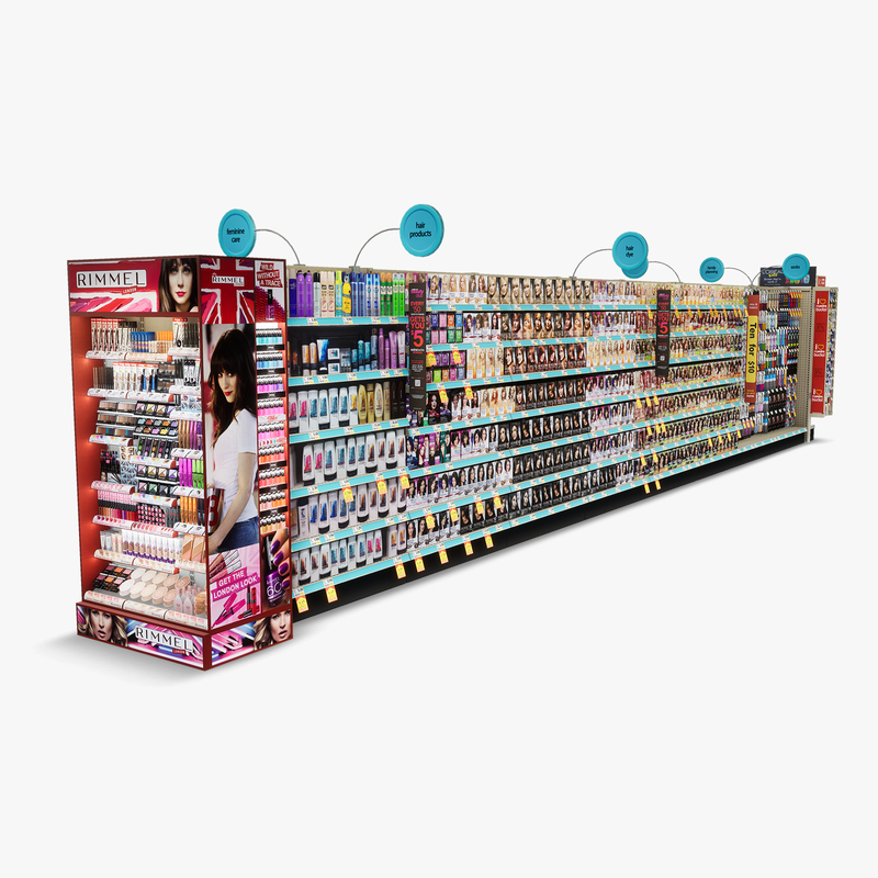 3D Models - Retail Aisle 01 - Hair Hygiene