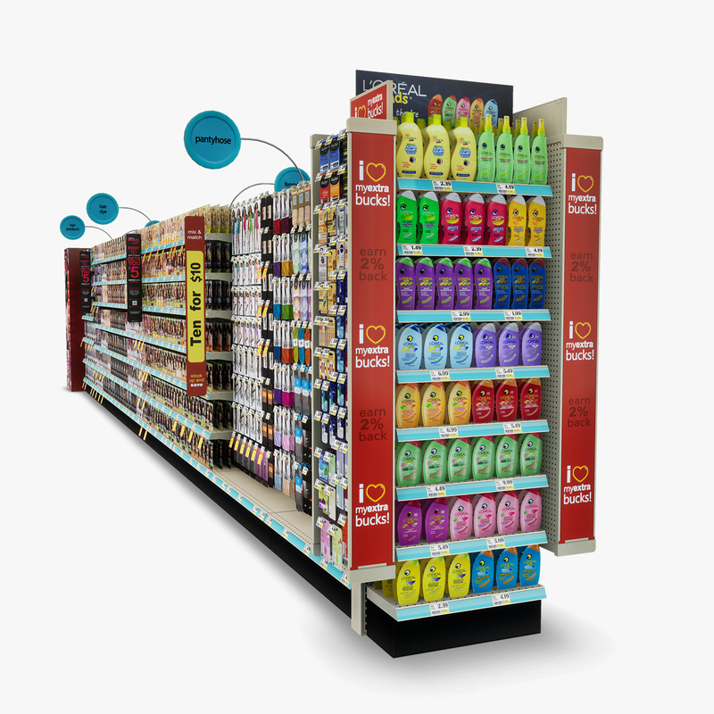 3D Models - Retail Aisle 01 - Hair Hygiene