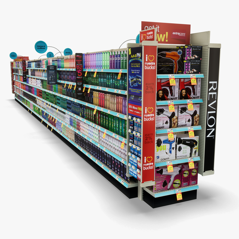 3D Models - Retail Aisle 02 - Shampoo Beauty