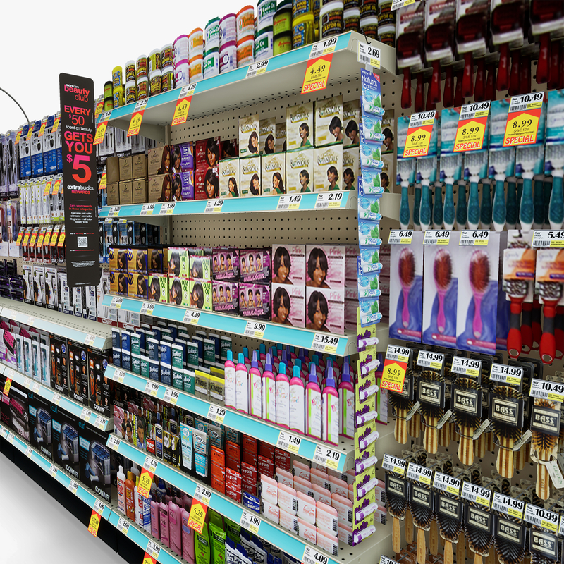 3D Models - Retail Aisle 02 - Shampoo Beauty