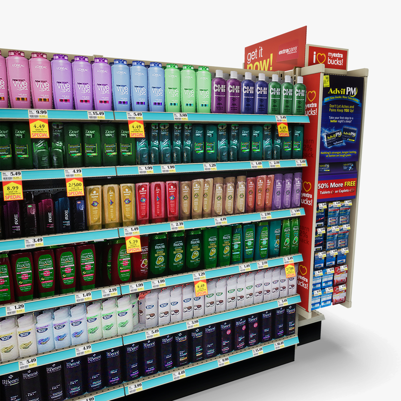 3D Models - Retail Aisle 02 - Shampoo Beauty