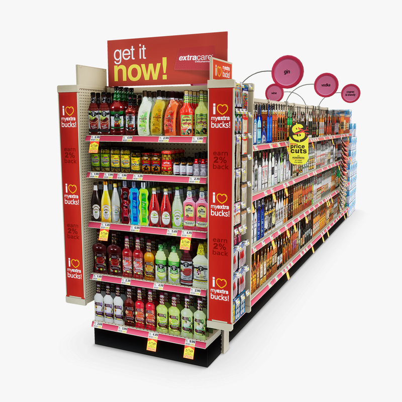3D Models - Retail Aisle 17 - Liquor Wine