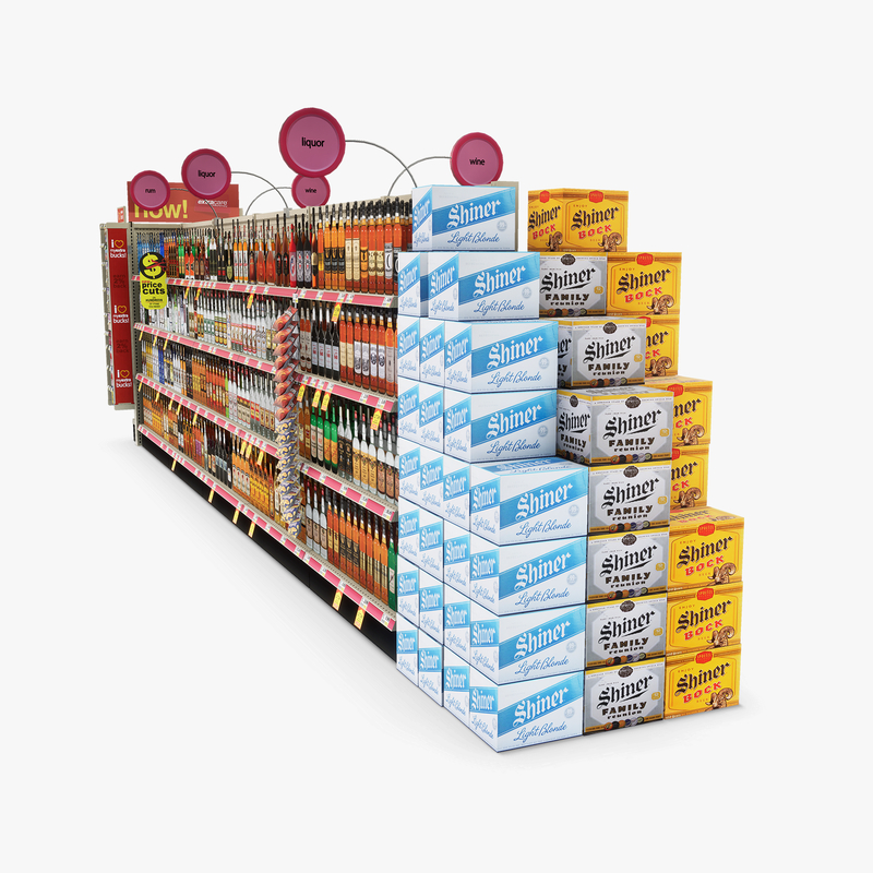 3D Models - Retail Aisle 17 - Liquor Wine